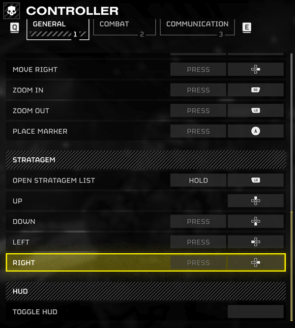Helldivers 2 Controller Layout